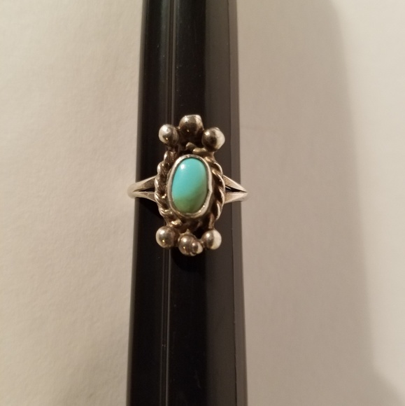 Vintage | Jewelry | Vintage Turquoise Old Pawn Ss Ring | Poshmark